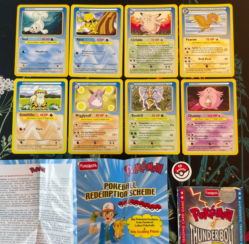 🔥Pokemon Rare Vintage 2004 Funskool Card Lot x8 Cards W/ Holo hit, Pack ...