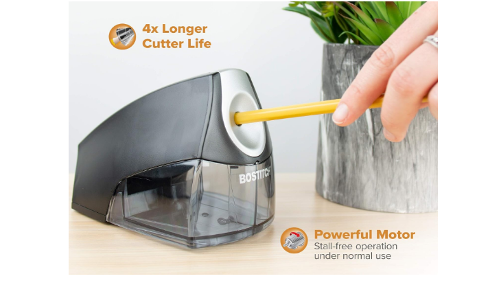 High Capacity Pencil Sharpener Electric Powerful Stall Free Motor ...