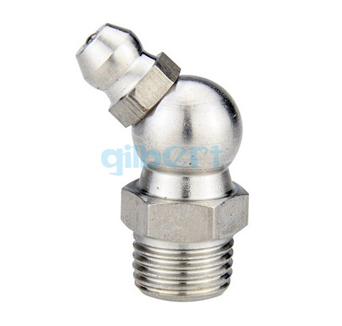 M5 To M16 Metric 45 Degree Stainless Grease Zerk Nipple Fitting For ...