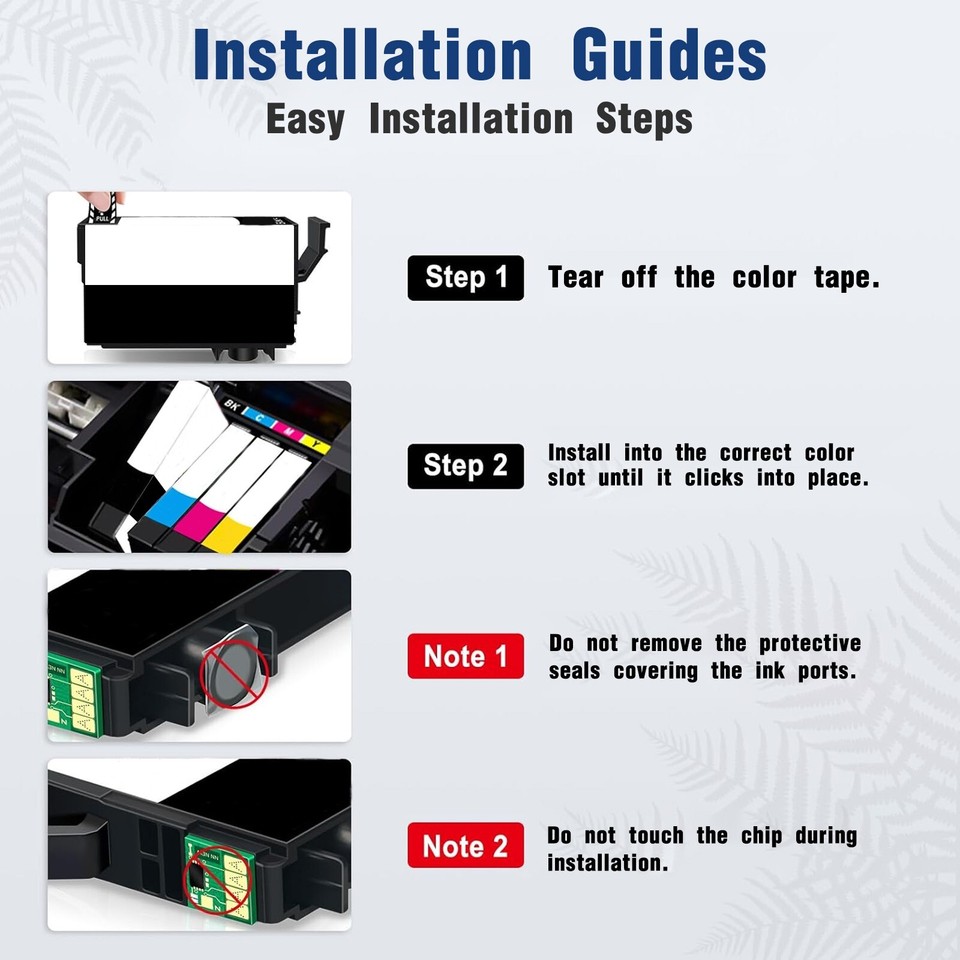 232XL Ink Replacement for Epson XP-4200 XP-4205 WF-2930 Printers (2BK ...