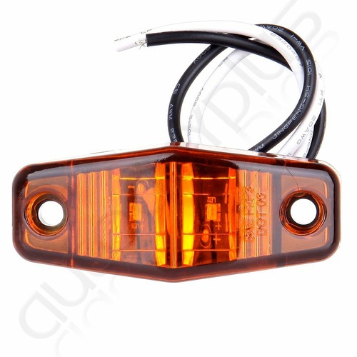5 Red 5 Amber 12V LED Side Marker Light 2.5" Clearance Lamp Truck ...
