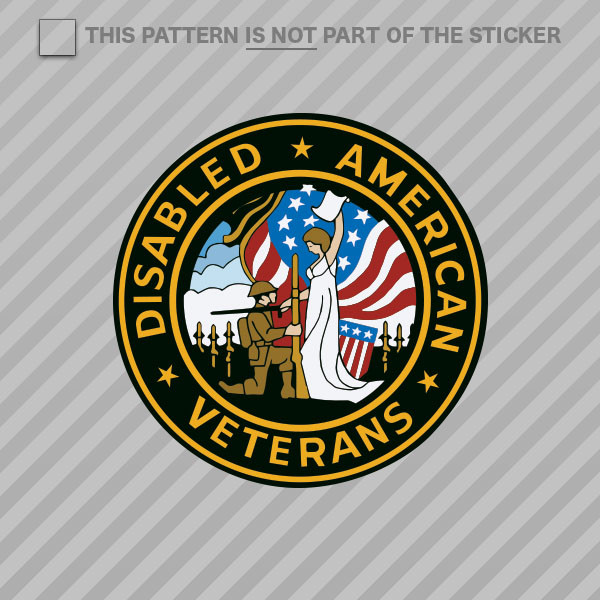 DAV American Disabled Veterans Seal Sticker Vinyl army air force ...