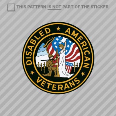 DAV American Disabled Veterans Seal Sticker Vinyl army air force ...