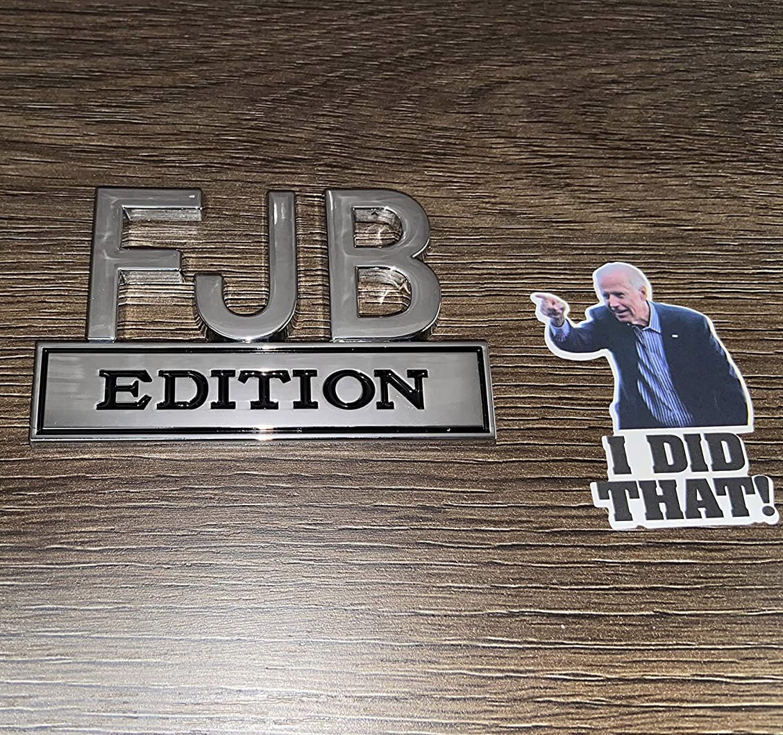 100PCS I Did That Biden Stickers & 2x FJB Emblem Logo for Universal | eBay