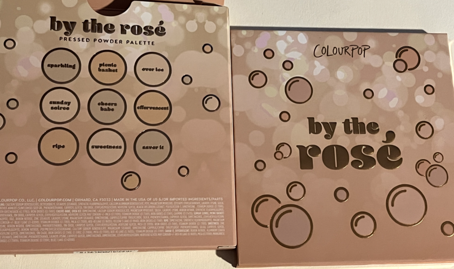Colourpop By The Rose Pressed Powder Eyeshadow Palette~9 Shades~NIB | eBay
