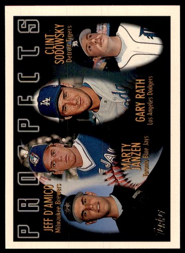 1996 TOPPS JEFF D'AMICO/MARTY JANZEN/GARY RATH/CLINT SODOWSKY RC ...