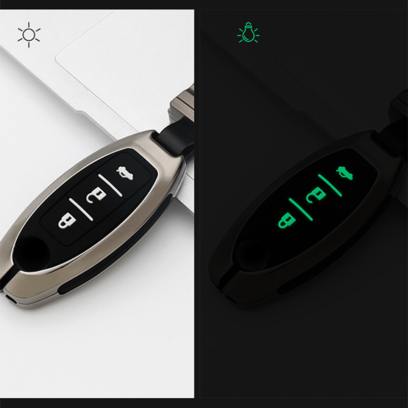 Zinc Alloy Car Smart Remote Key Fob Cover Case Protector Bag For ...