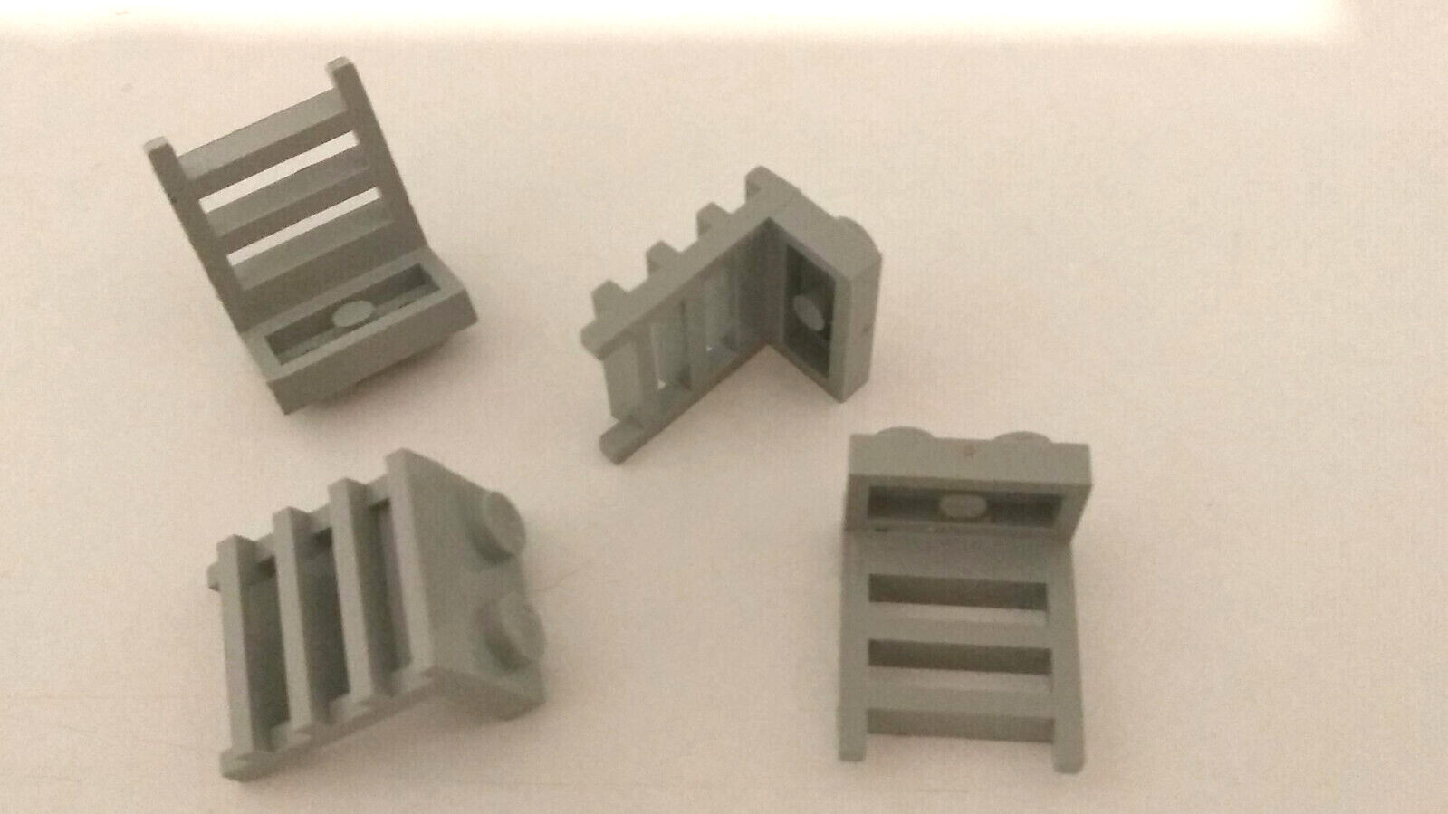 LEGO Lot 4 Modified PLATES w/Ladder 4175 Parts 1 x 2 Old Light Gray ...