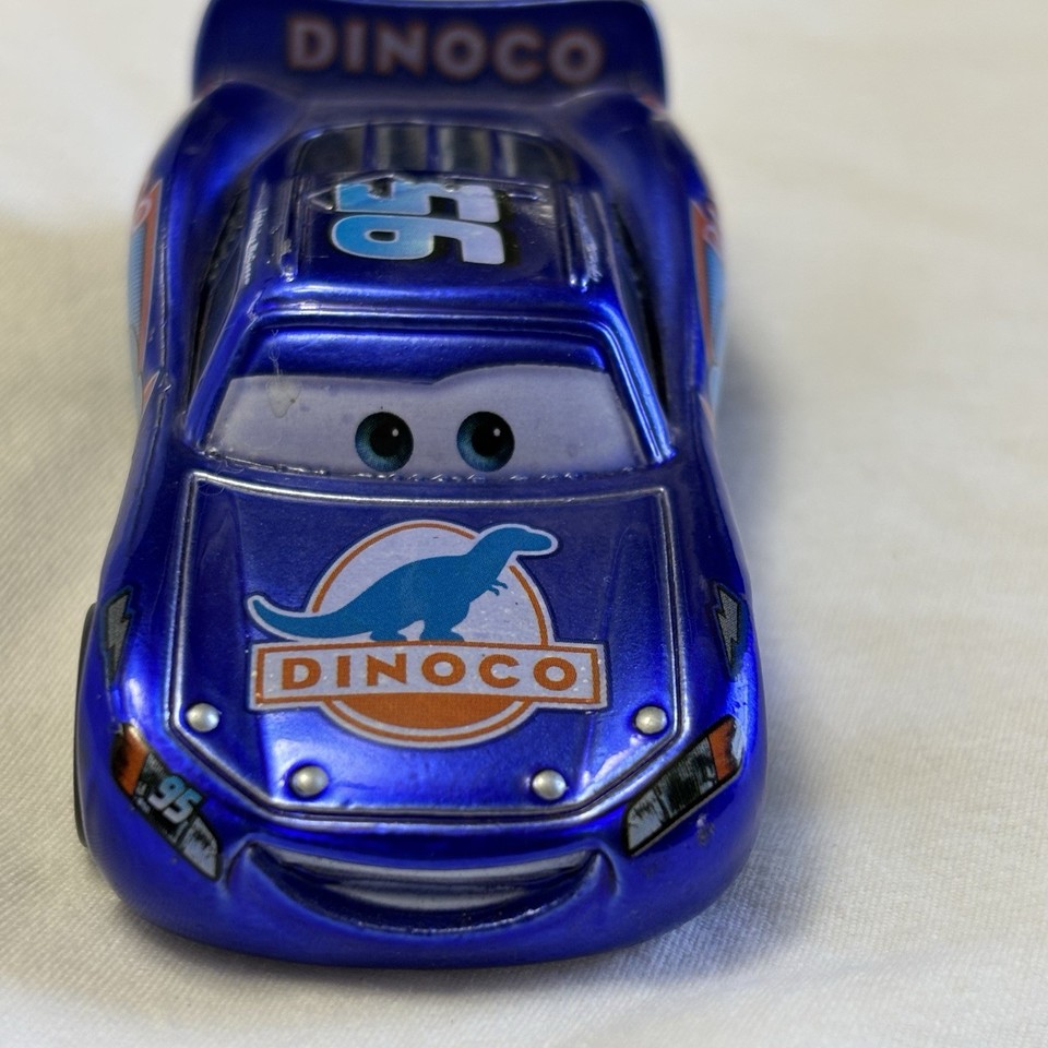 Disney Pixar Limited Edit BLU RAY Lightning McQueen Dinoco Die Cast Car ...