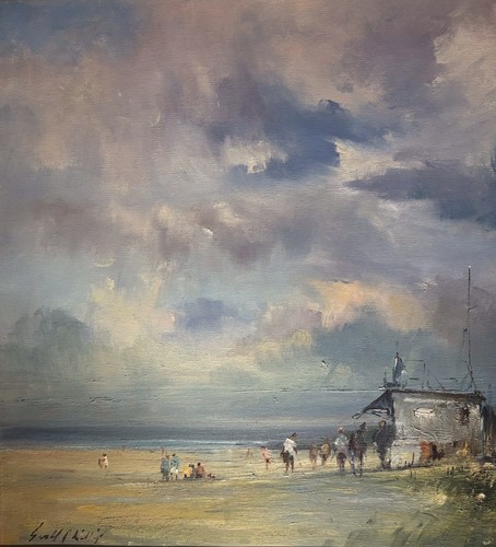 Gerald Phillips Oil Painting - Cornish Beach Scene | eBay UK