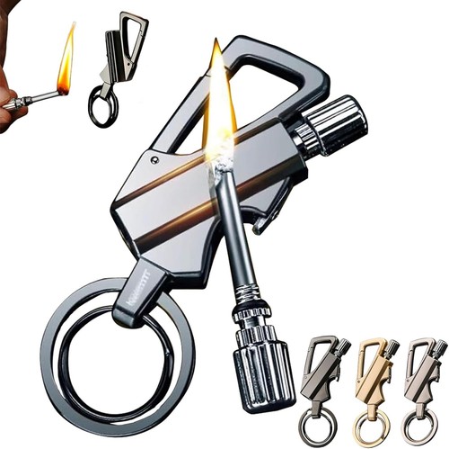 Permanent Match Infinity Lighter Multi-functional with Keychain Bottle ...