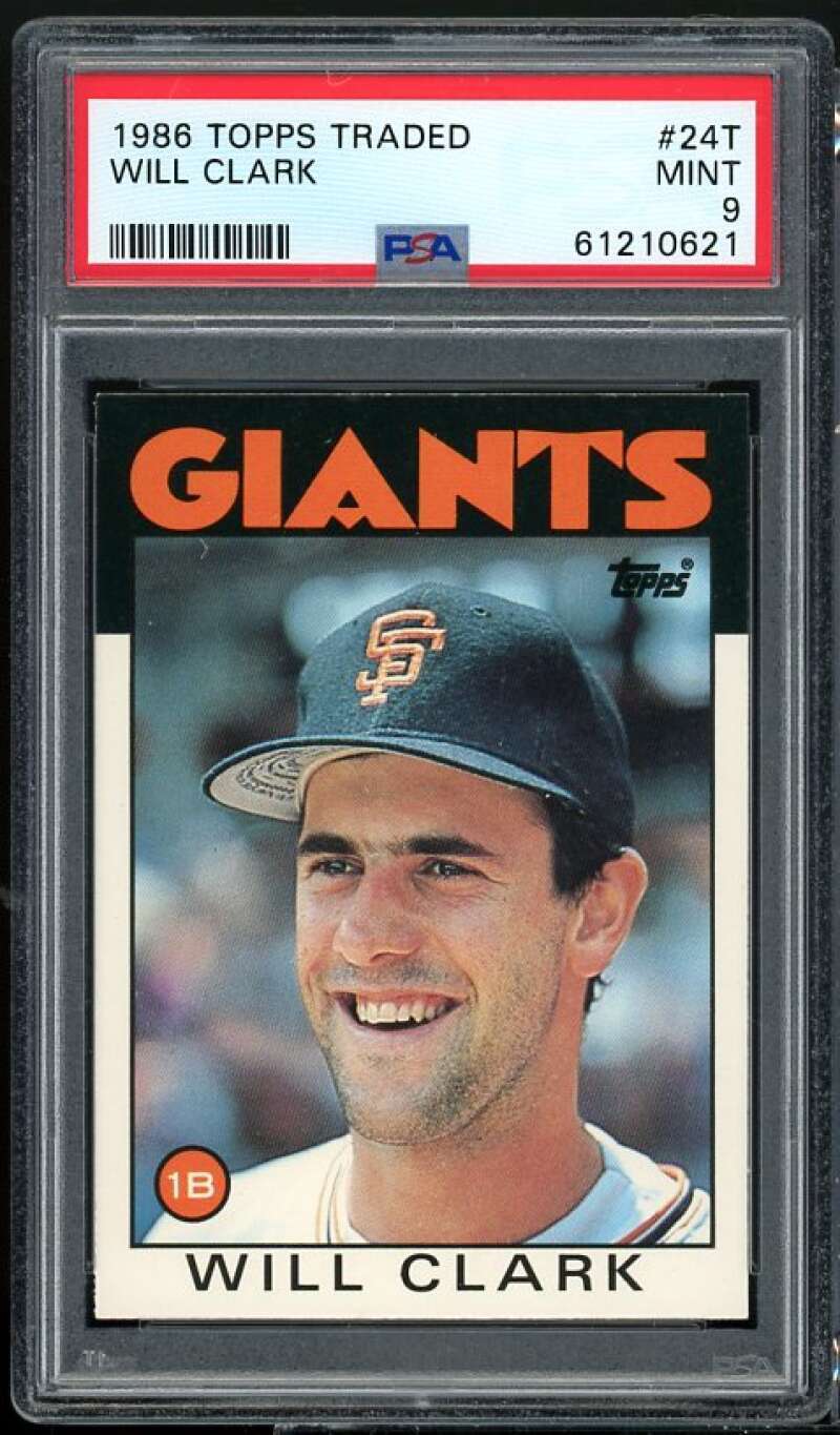 Will Clark Rookie Card 1986 Topps Traded #24T PSA 9 | eBay