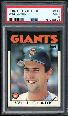 Will Clark Rookie Card 1986 Topps Traded #24T PSA 9 | eBay