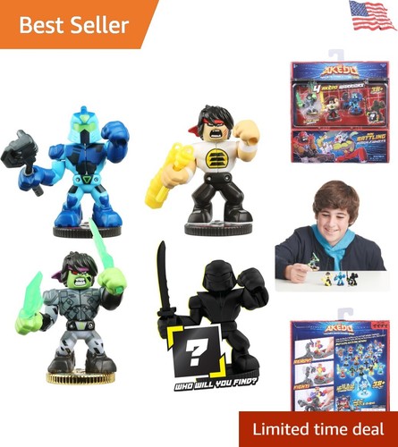 Collectible 4 Pack of Mini Arcade Warriors - Includes 3 Battling ...