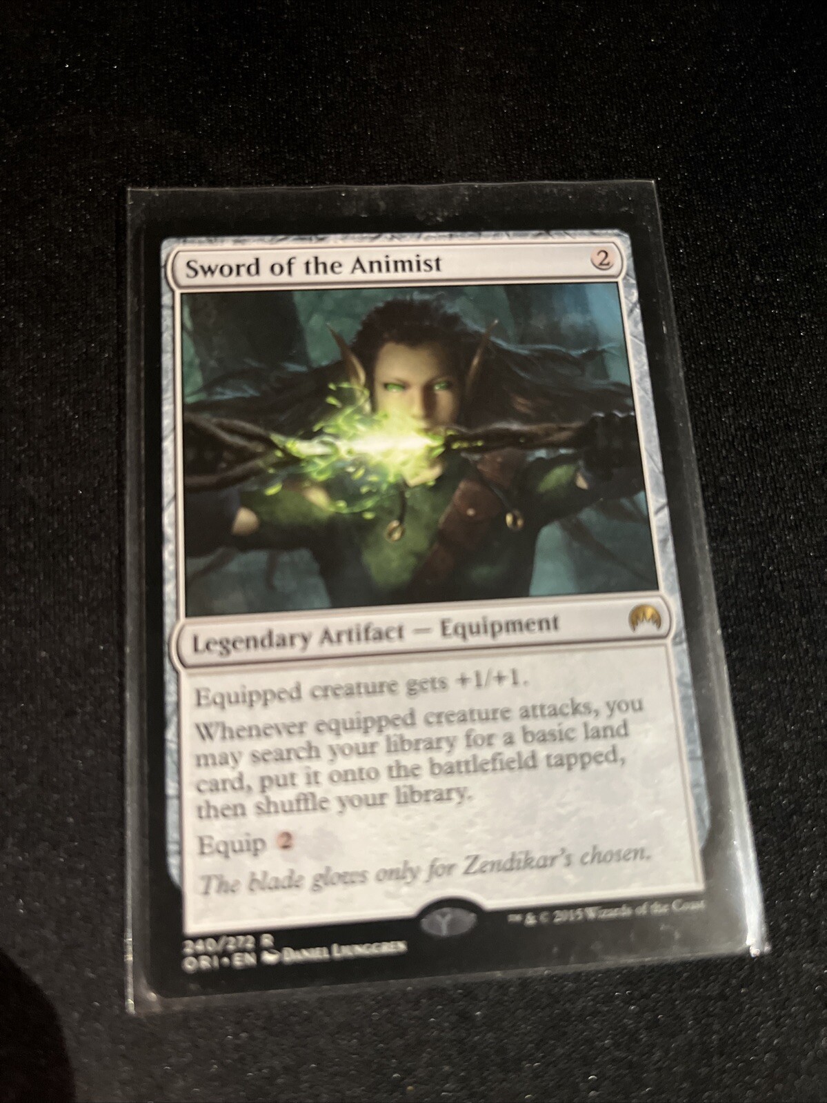MTG Sword Of The Animist Magic Origins - In Sleeve | eBay
