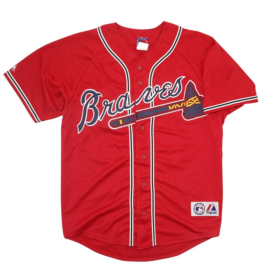 Greg Maddux Atlanta Braves Alternate Red Jersey Men's (S-3XL) | eBay
