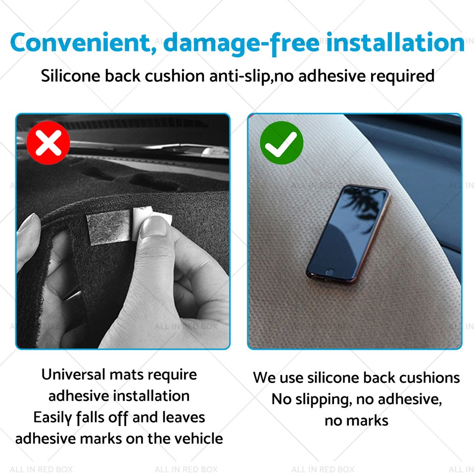 Dash Mat Anti-Slip Microfiber Leather Suitable For Suzuki Jimny A6G 3 ...