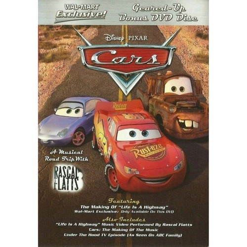 NEW DISNEY PIXAR CARS BONUS DISC DVD THEWALMART EXCLUSIVE GREARED UP ...