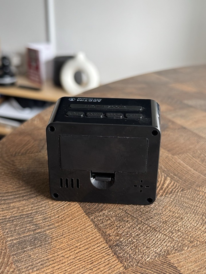 Acctim Cole Radio Controlled LCD Display Alarm Clock (in Black) | eBay UK