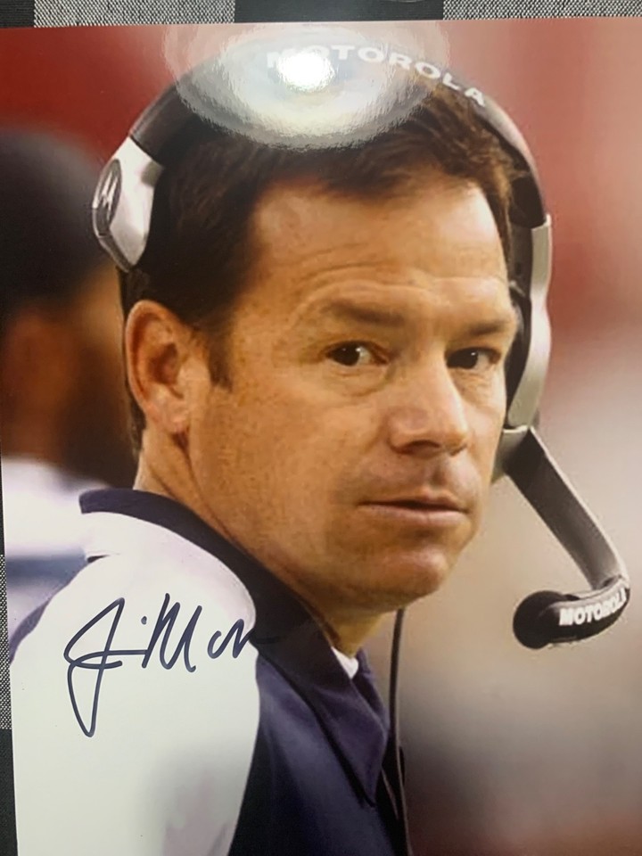 Jim Mora jr Head coach signed 8x10 photo nfl falcons, Seahawks, ucla ...