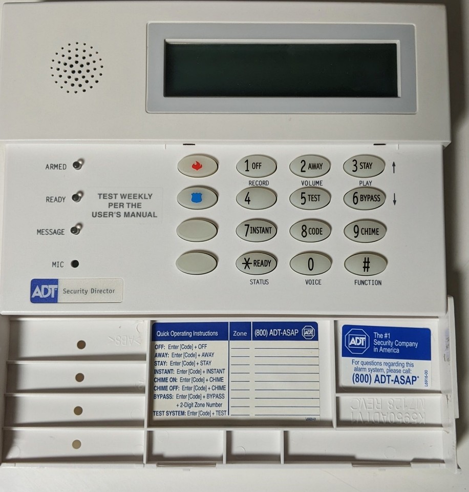Honeywell 6160V Ademco Talking Alpha Display Keypad. | eBay