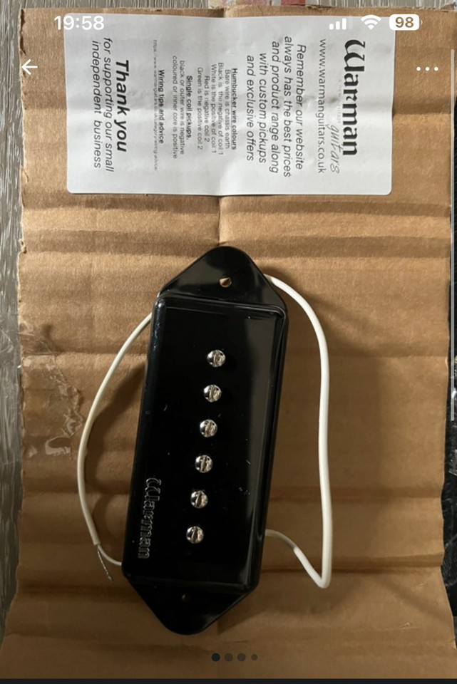 Warman Dogs'o' War P90 Dog Ear single coil guitar Pickups | eBay UK
