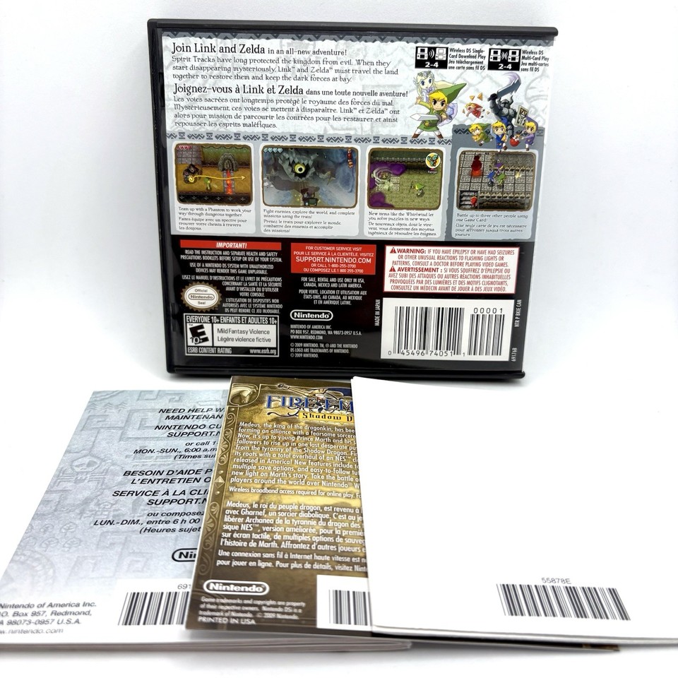 DS The Legend Of Zelda: Spirit Tracks (Nintendo DS, FR Case + Inserts ...