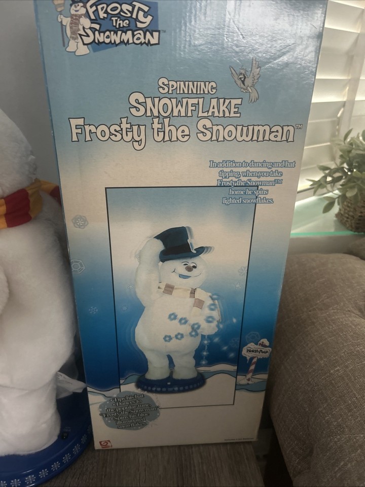 Gemmy 2003 Spinning Snowflake Frosty The Snowman Fully Restored With Box | eBay