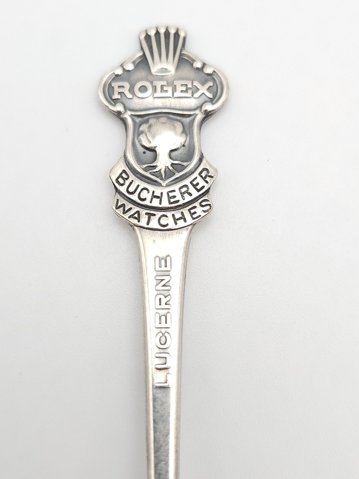 Vintage Rolex Bucherer Watches Lucerne Souvenir Spoon B 100 12 in ...