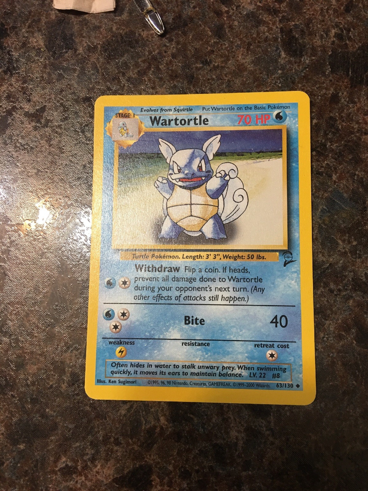 Wartortle Pokemon Card | eBay