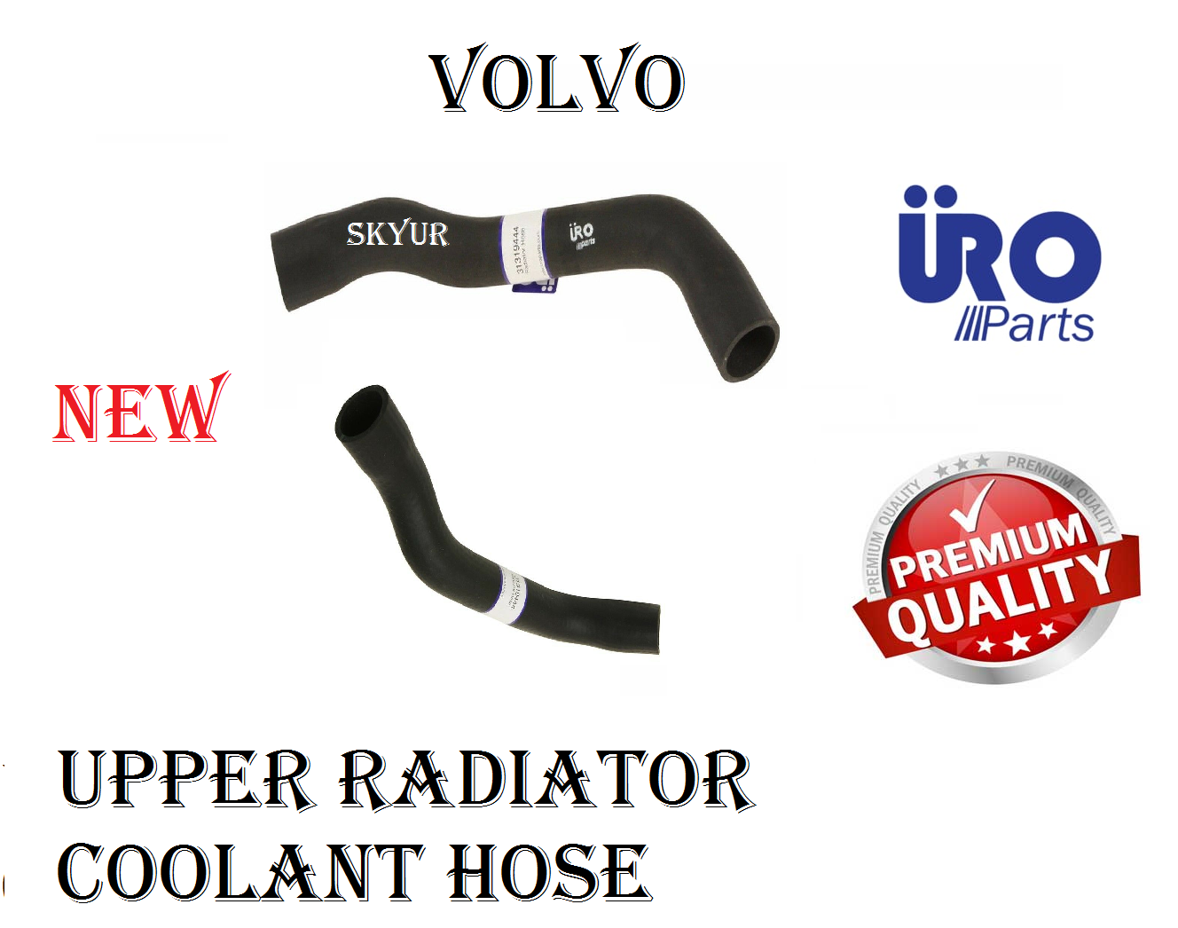 One URO Radiator Coolant Hose Upper 31319444 for VOLVO for sale online ...