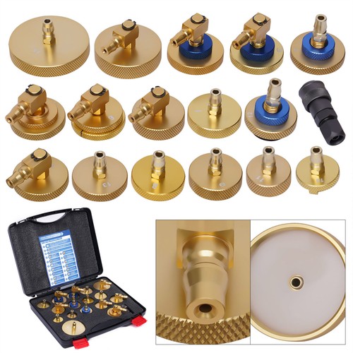 16pcs Brake Bleeder Adaptor Set Brake Fluid Bleeding Kit For Ford VW ...