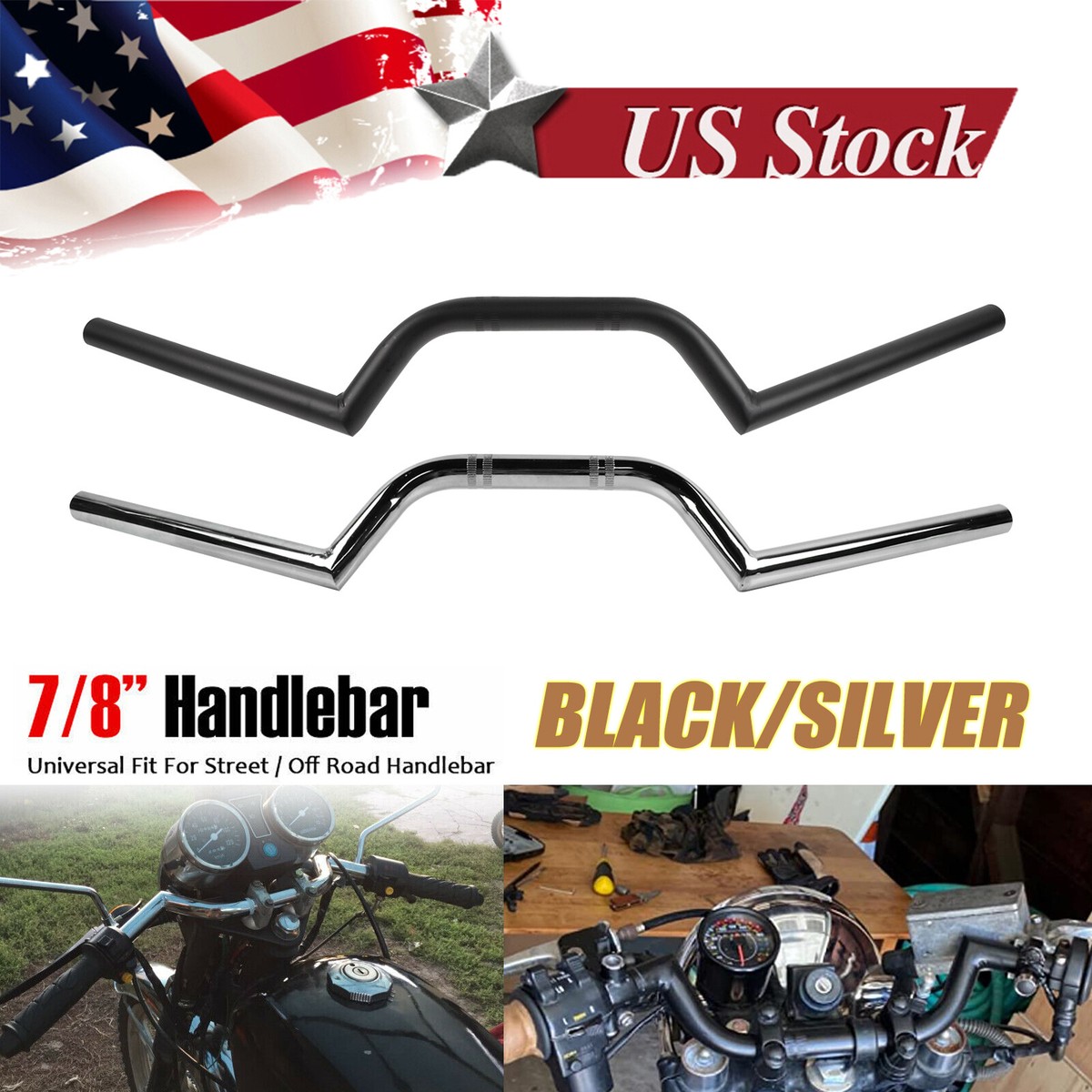 Motorcycle Handlebars 7 8 Off Road Biltwell Moto Handlebars 7/8"