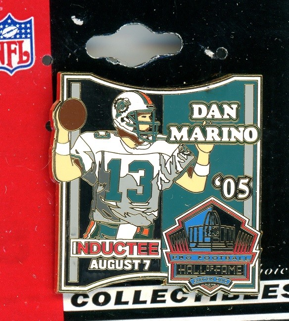 Dan Marino NFL Hall Of Fame Pin Choice 3 2005 HOF Pins to Choose ...