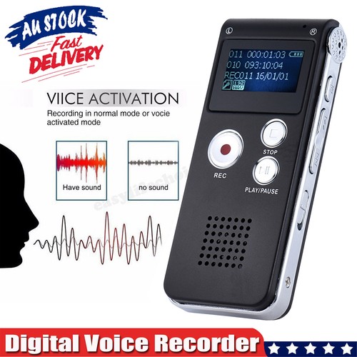 8GB Intelligent Digital Audio Voice Phone Recorder Dictaphone MP3 Music ...