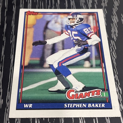 1991 Topps #25 Stephen Baker New York Giants Football Card | eBay