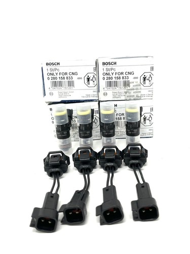 2200cc High Impedance OEM Bosch 0280158833 Fuel Injectors 210LB Qty [4 ...
