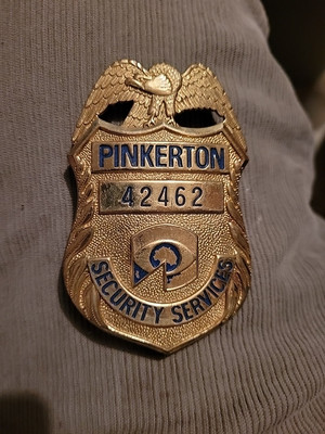 Vintage Obsolete, Pinkerton Security Badge | eBay