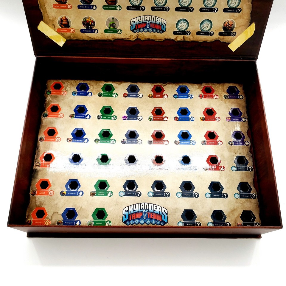 Skylanders Trap Team Traps Crystals Storage Chest Case Box w/ Tray ...