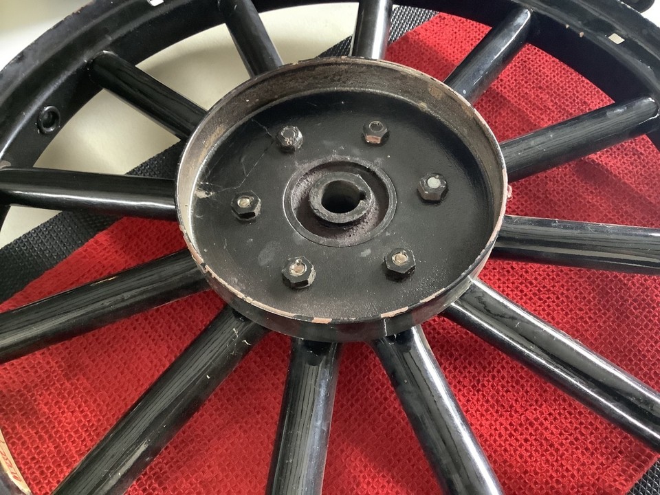 Ford Model T 12 Spoke Wheel,Vintage Antique T Model Wood/Steel Rim | eBay