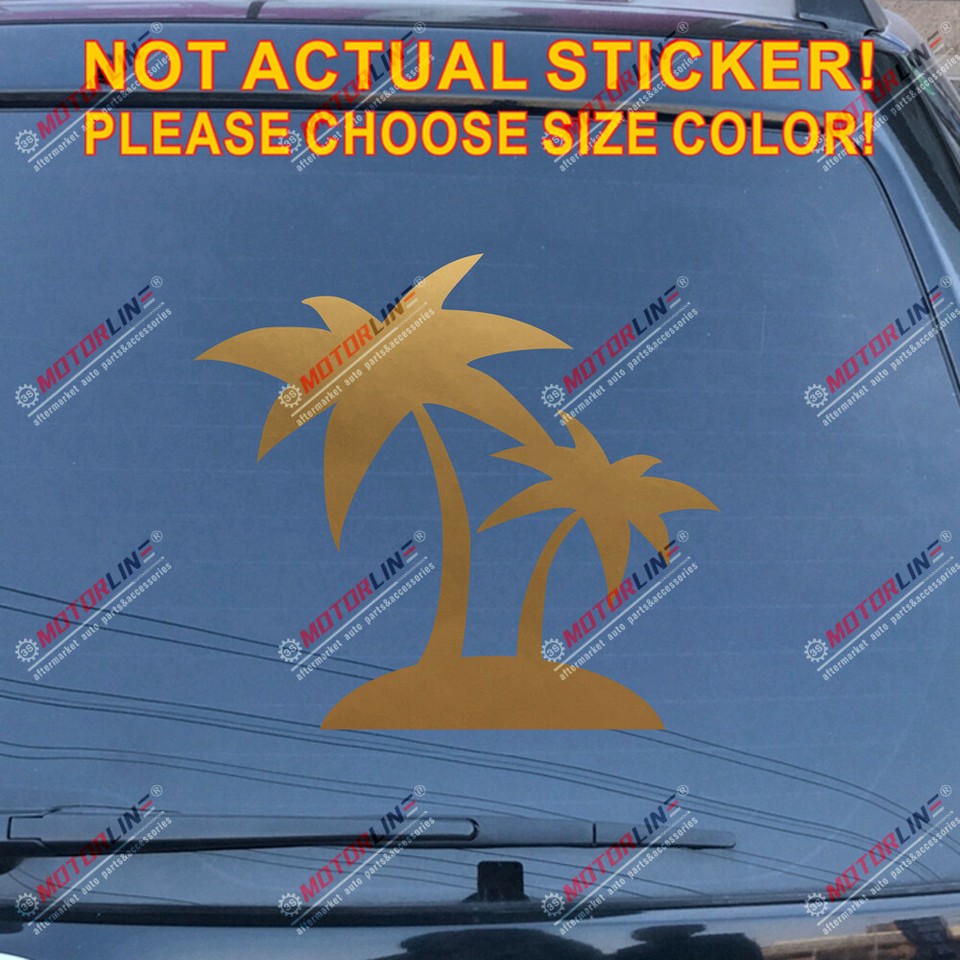Palm Tree Car Decal Sticker Hawaii Life | eBay