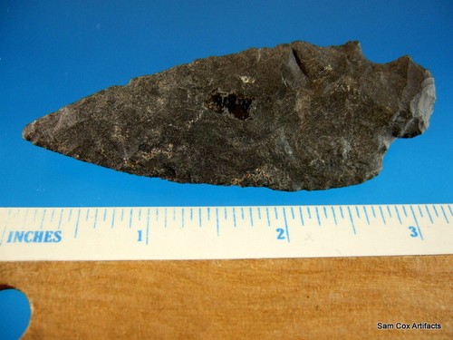 Super Fine Authentic KY Dark Fort Payne Flint Early Ovoid Knife ...