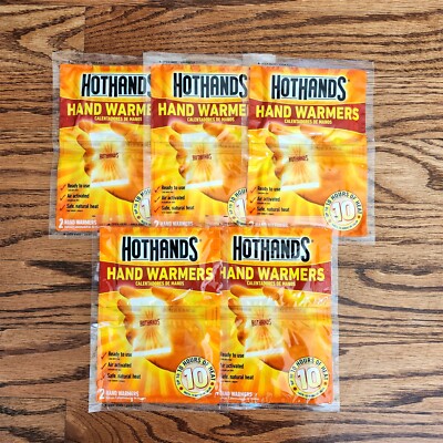 Hothands Hand Warmers (2-pack) Set of 5 hand Warmer Packets - Up to 10 ...