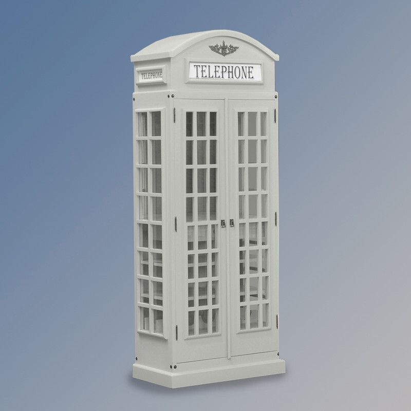 Drinks Cabinet - Iconic BT Telephone Box Style Bar in Grey Colour | eBay UK