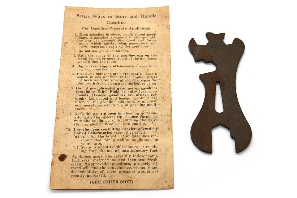 1933 "Instant Lite" (LOOSE) "Model 4-A" Self-Heating Gas Iron (Blue ...