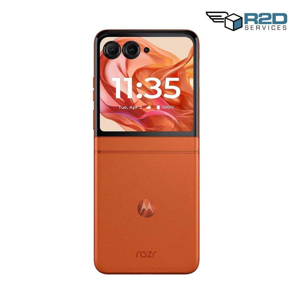 Moto Razr 2024 Unlocked 256GB Beach Sand/Spritz Orange/Koala Gray ...