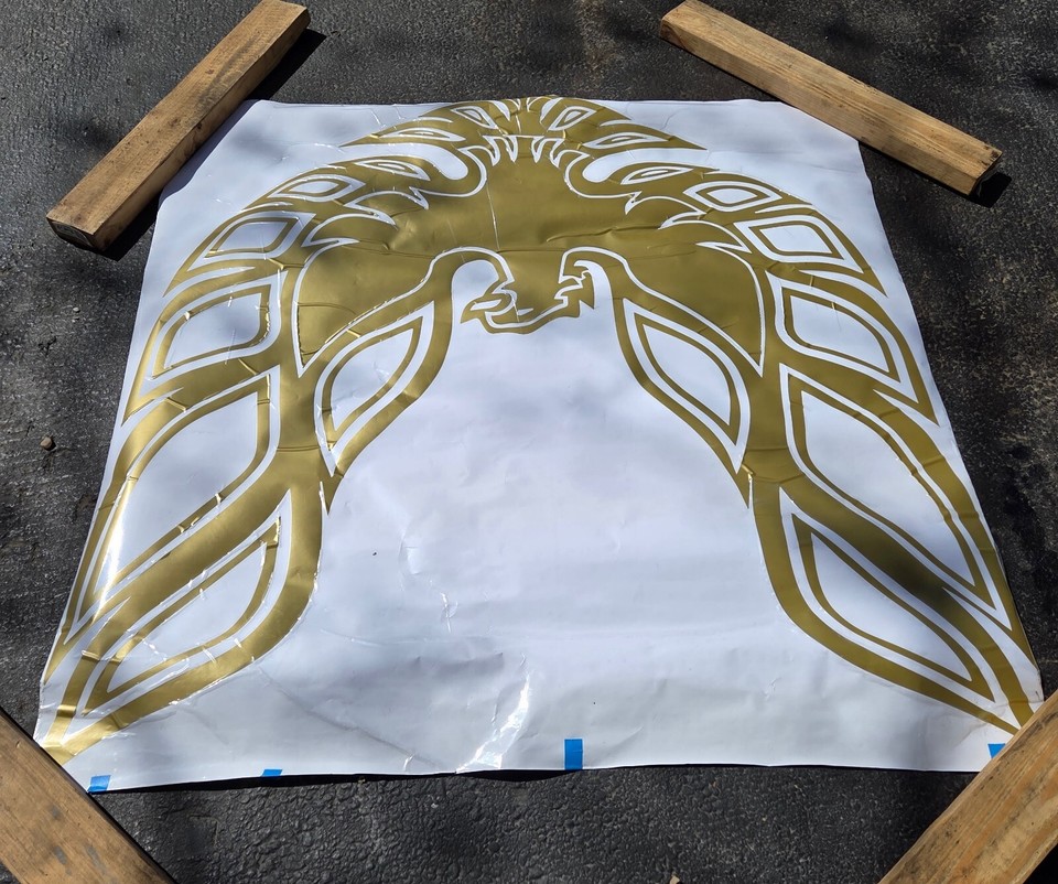 Pontiac Trans Am Bird Hood Graphic Gloss Gold Vinyl Decal | eBay