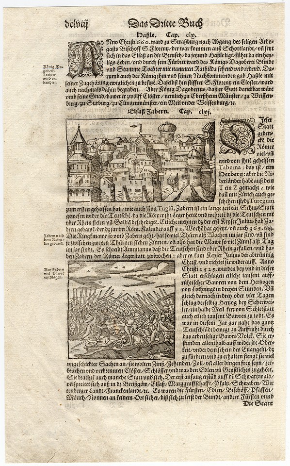Antique Print-SAVERNE-ZABERN-ALSACE-FRANCE-Munster-1592 | eBay