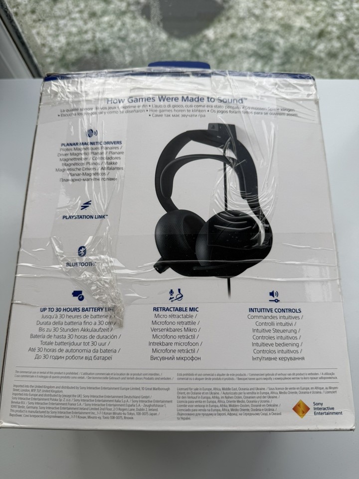 Sony PlayStation Pulse Elite Wireless Headset Bluetooth Midnight Black ...