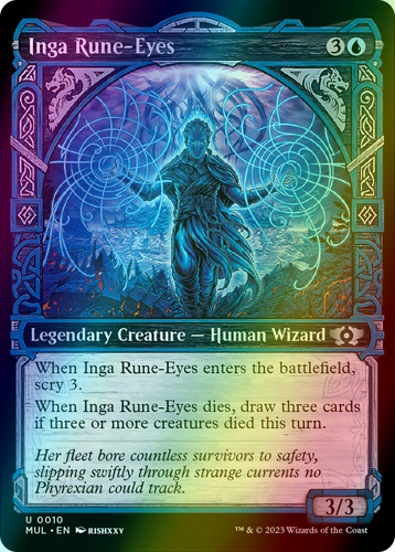 Inga Rune-Eyes SHOWCASE FOIL, Multiverse Legends, MTG MUL NM/M | eBay